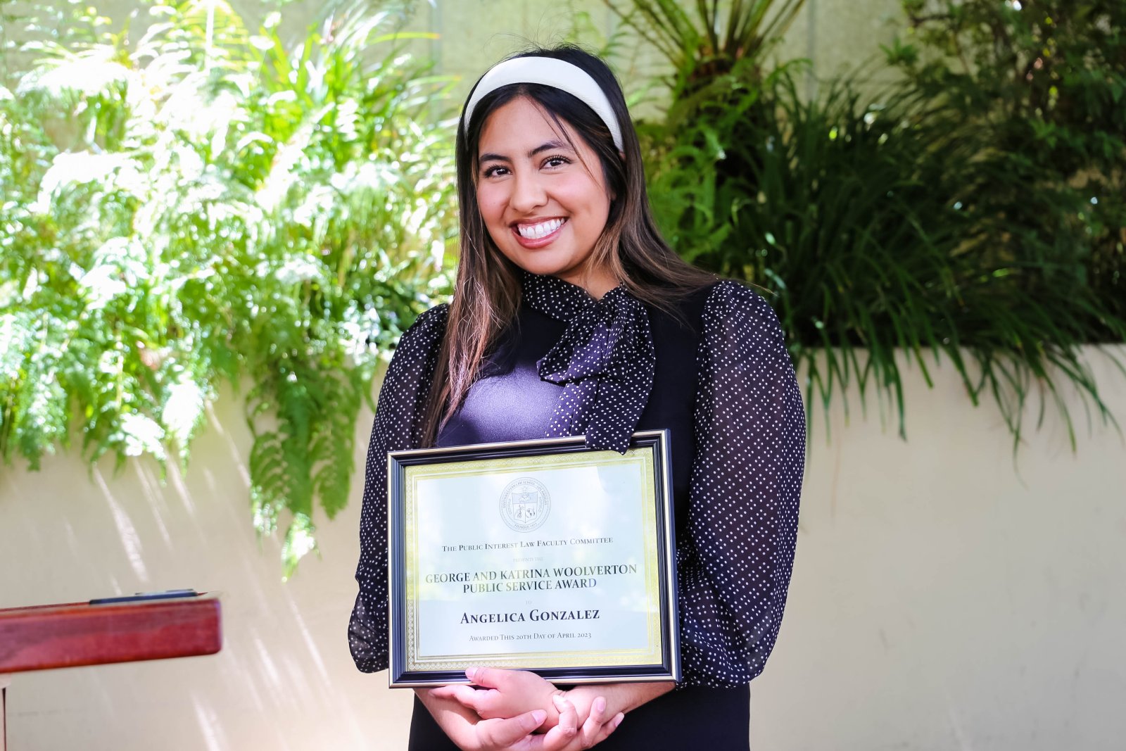 Angelica Gonzalez Awarded the 2023 George and Katrina Woolverton Public ...